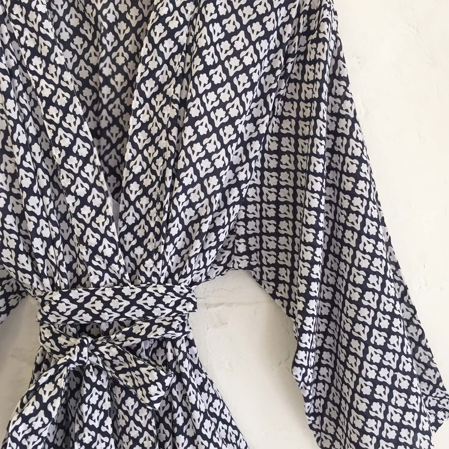 Cotton Kimono Robe| Kimono Robe | The Bedspread Shop