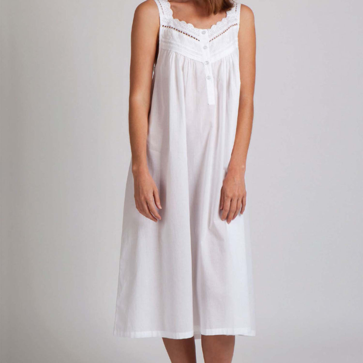 Suzanne Cotton and Lace Nightie – The Bedspread Shop