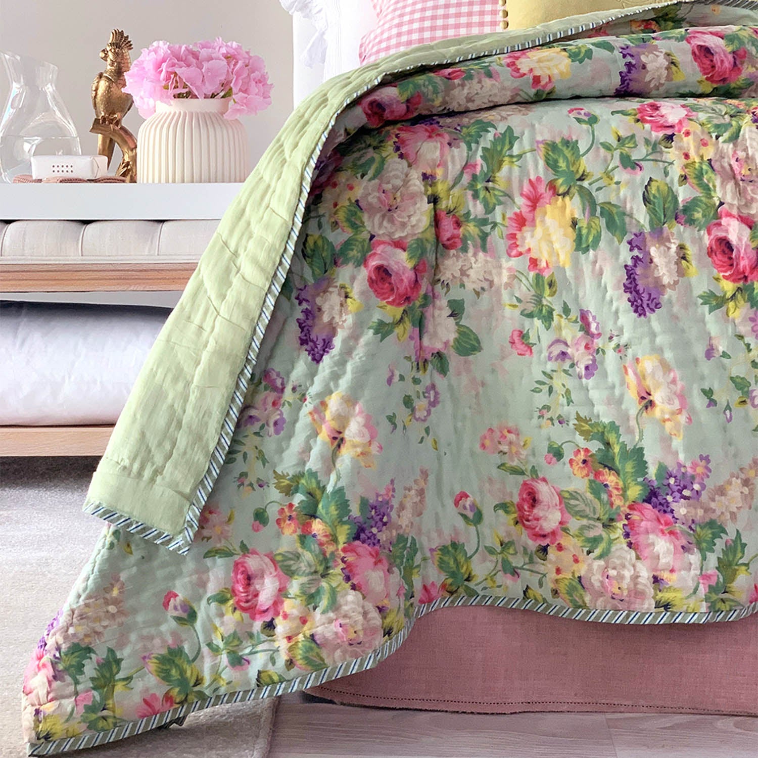 Quilted Coverlets | Quilted Floral Coverlet & Comforter Sets Australia ...